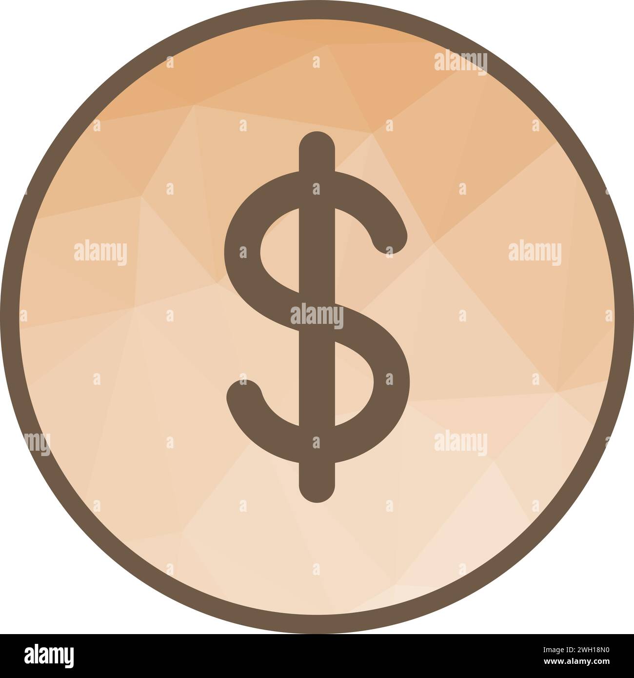 Heavy Dollar Sign icon vector image Stock Vector Image & Art - Alamy