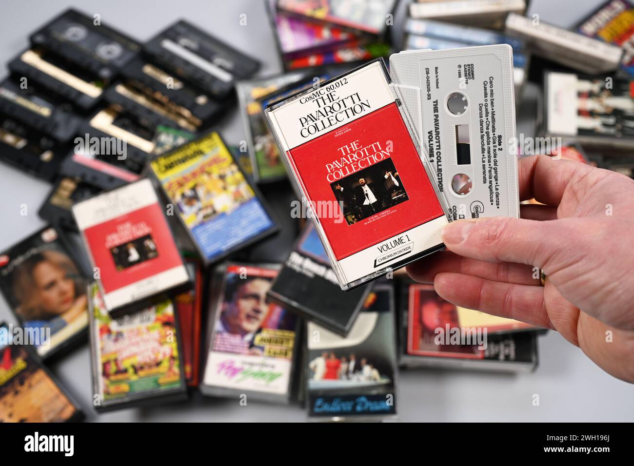Compact Cassettes The Pavarotti Collection Stock Photo - Alamy