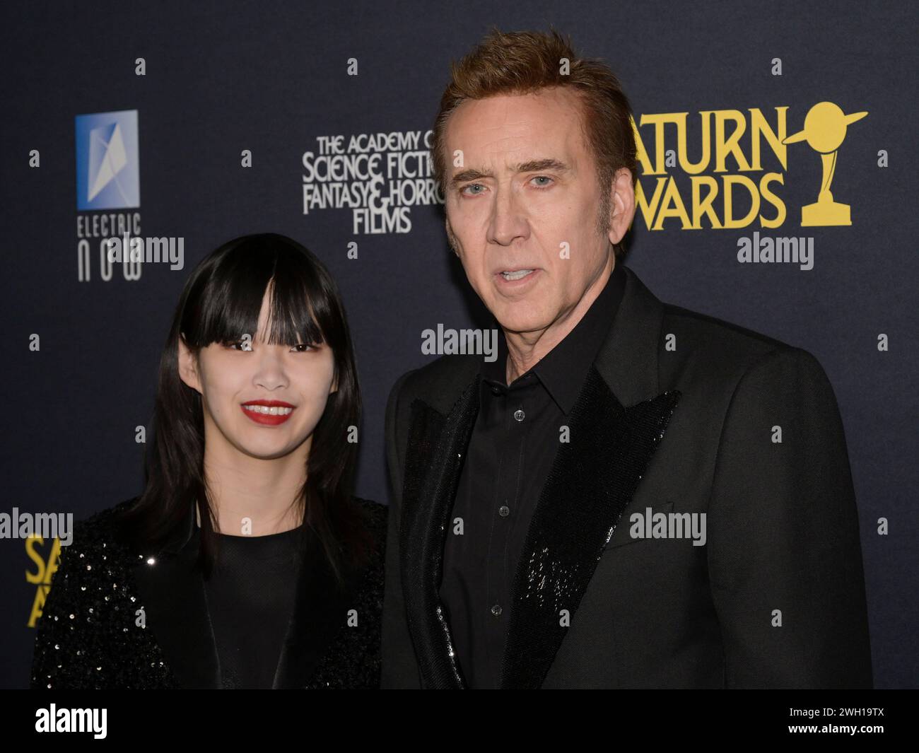 Burbank, California, USA. 04th Feb, 2024. Riko Shibata and Nicolas Cage ...