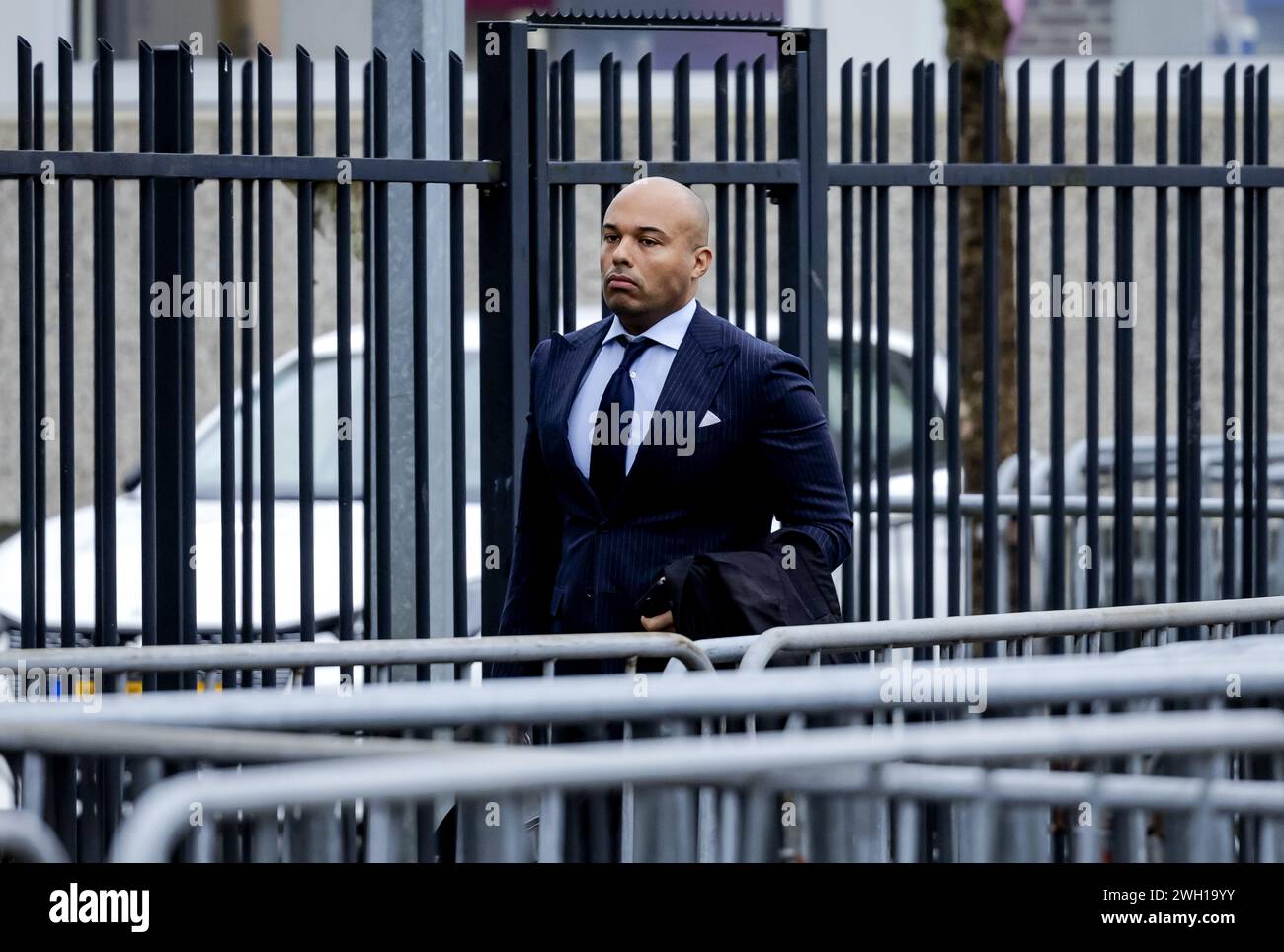AMSTERDAM - Lawyer Vito Shukrula arrives at the extra-secure court ...