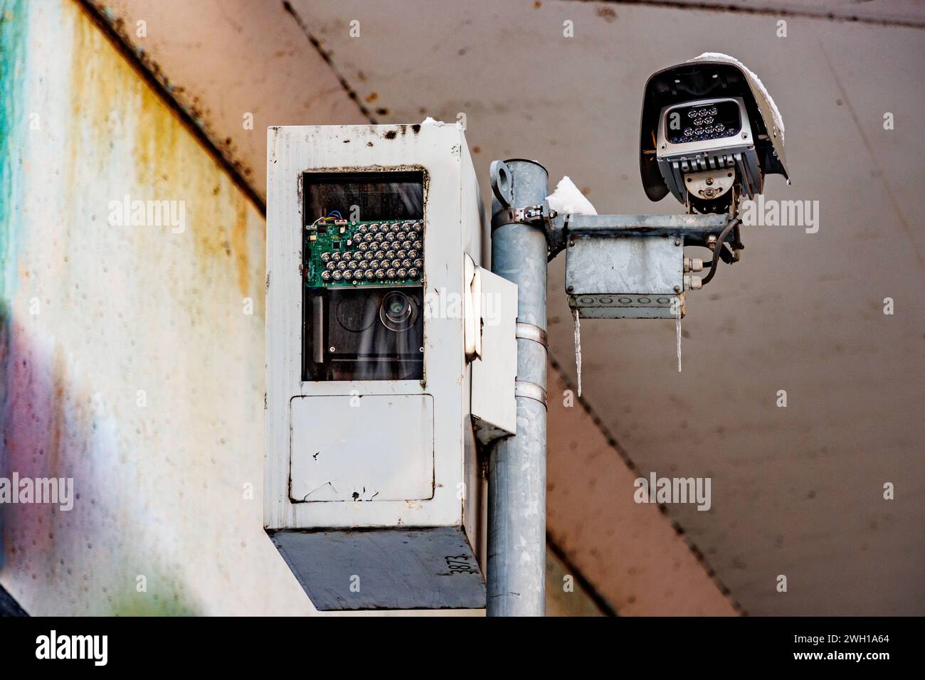 Police traffic control box hi-res stock photography and images - Alamy
