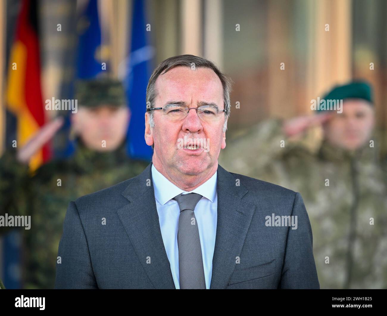 07 February 2024, Bosnia-Herzegovina, Sarajevo: Boris Pistorius (SPD ...