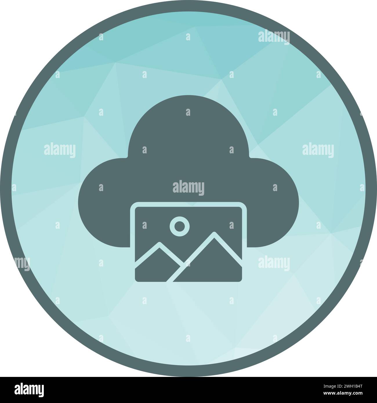 Images on Cloud icon vector image Stock Vector Image & Art - Alamy