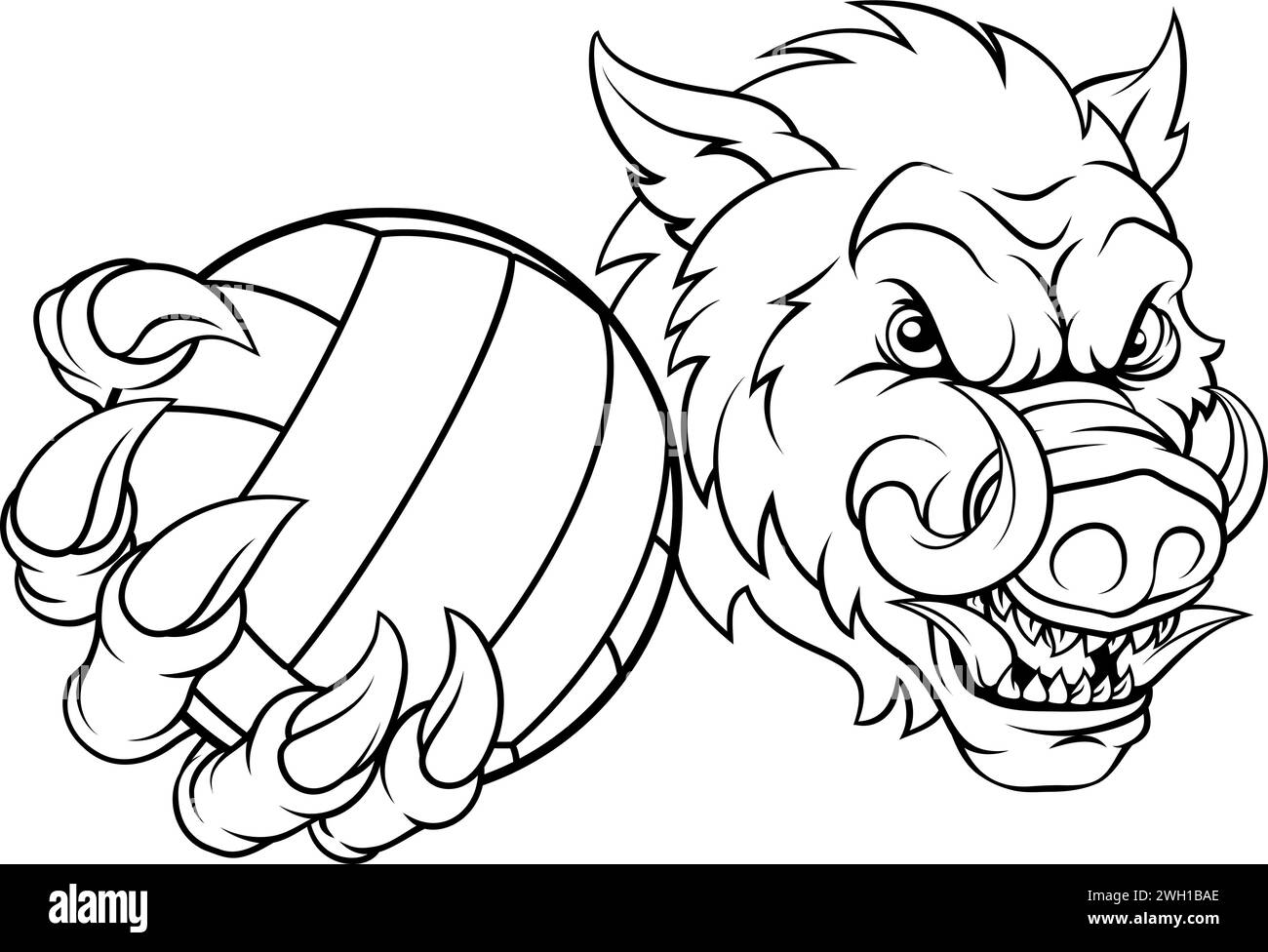 Razorback pig Black and White Stock Photos & Images - Alamy