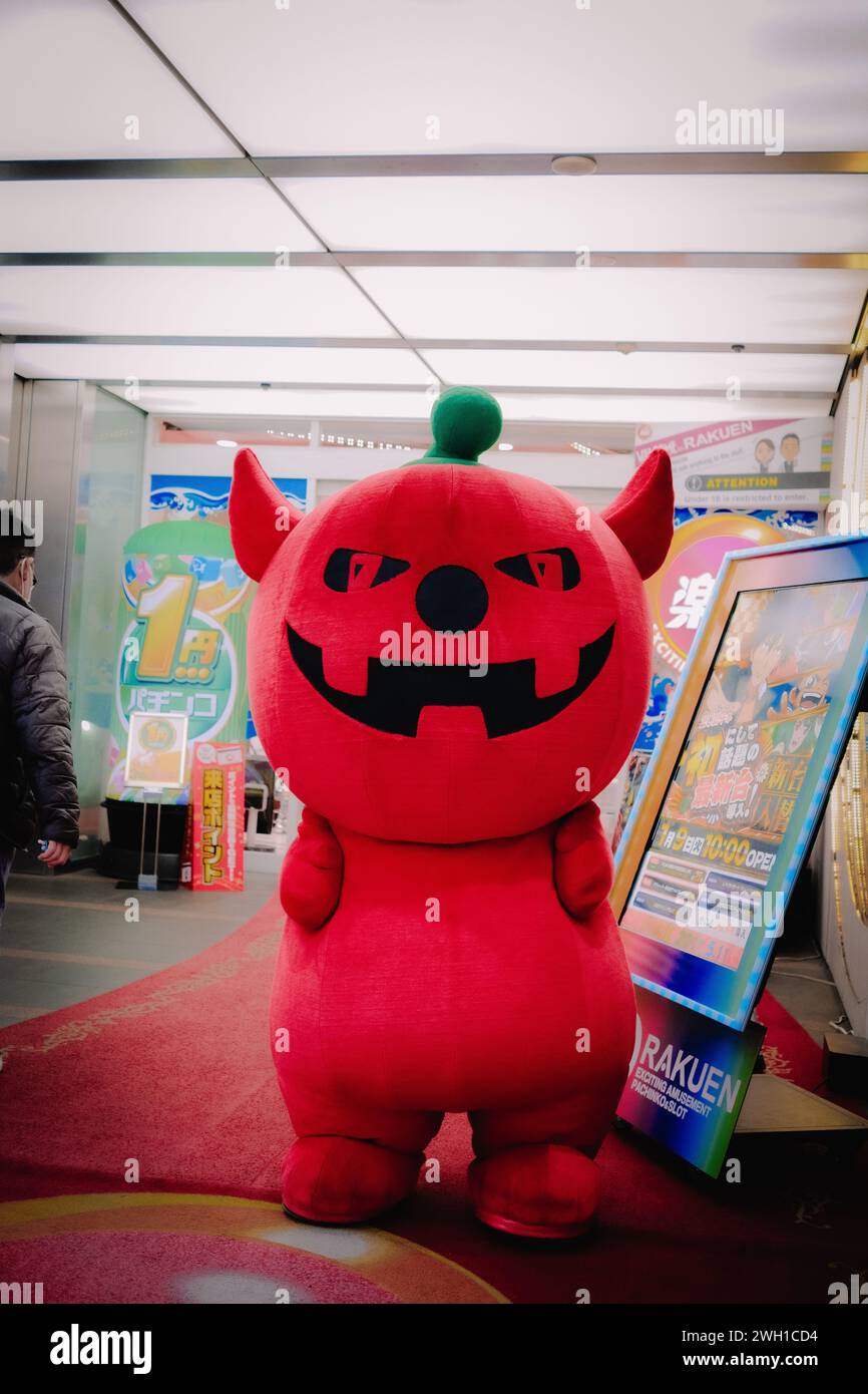 Shibuya, Japanese character, Devil, Tokyo, Japan, Yuru chara Stock ...