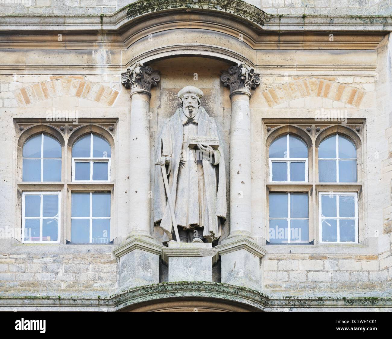 Statue of Robert Johson, founder of Uppingham public (i.e. private) 13 ...