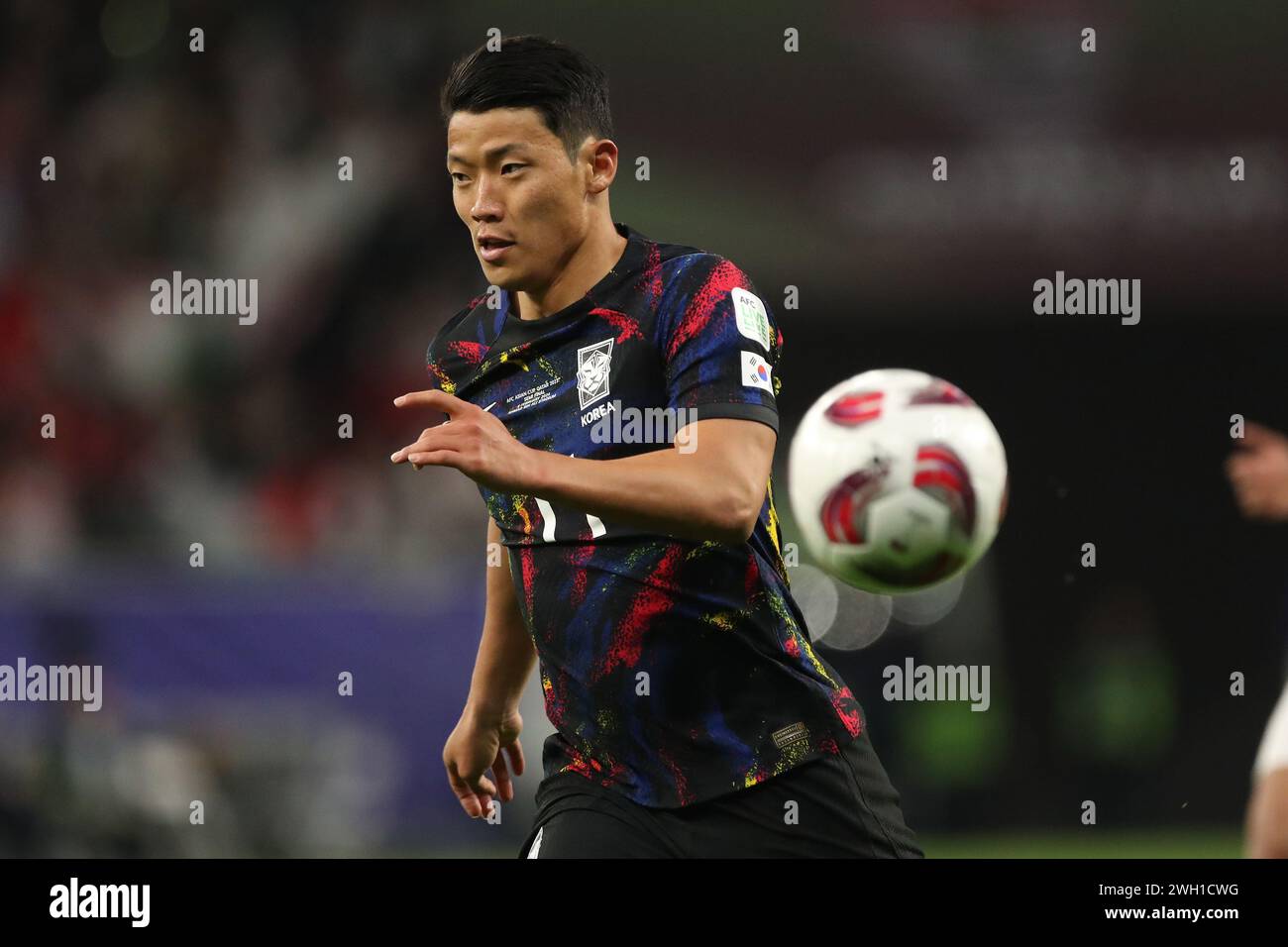 DOHA, QATAR - FEBRUARY 6: Hwang Hee-chan of South Korea during the AFC ...