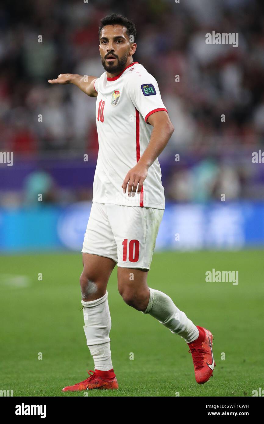 DOHA, QATAR - FEBRUARY 6: Anas Bani Yaseen of Jordan during the AFC ...
