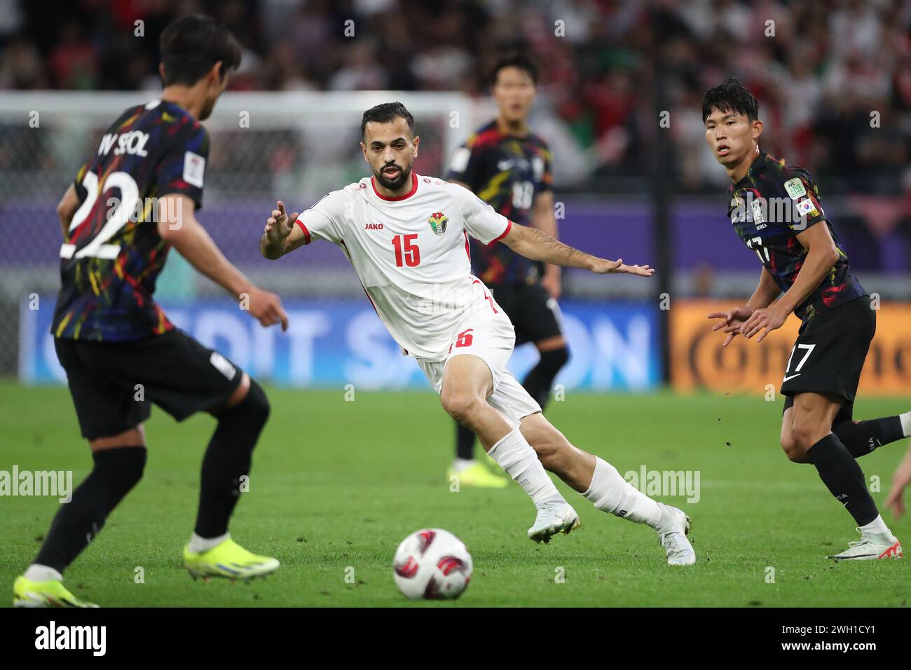 DOHA, QATAR - FEBRUARY 6: Ibrahim Sadeh of Jordan during the AFC Asian ...
