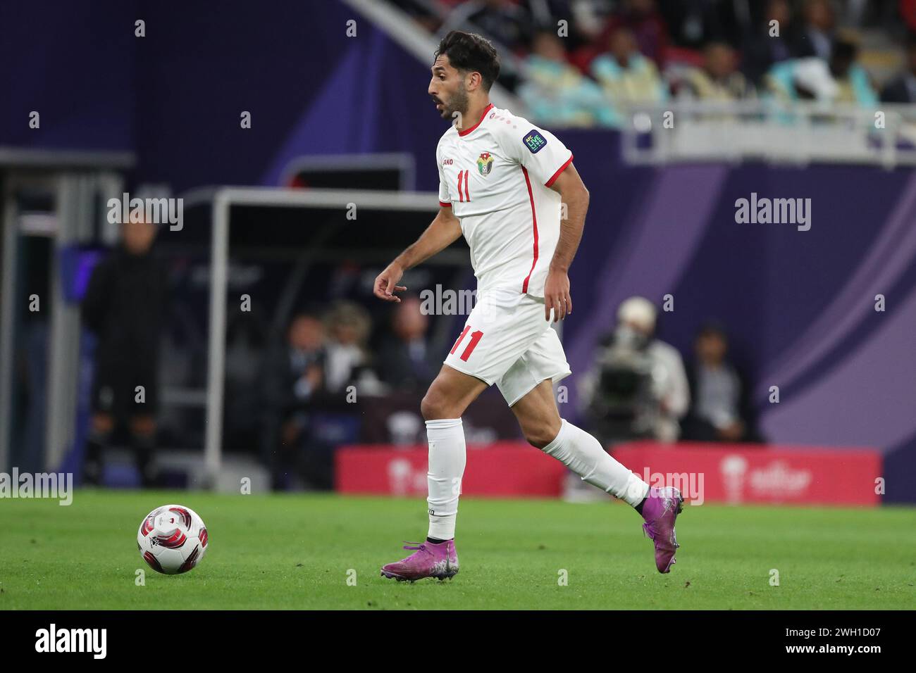 DOHA, QATAR - FEBRUARY 6: Yazan Al-Naimat of Jordan during the AFC ...