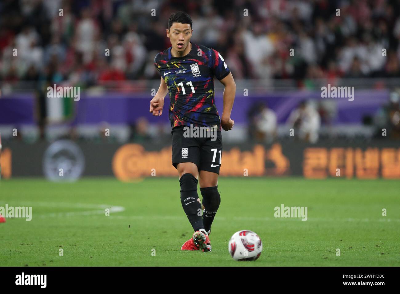 DOHA, QATAR - FEBRUARY 6: Hwang Hee-chan of South Korea during the AFC ...