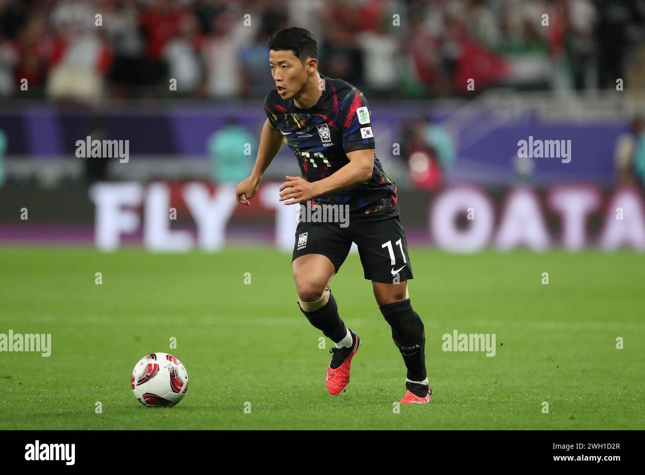 DOHA, QATAR - FEBRUARY 6: Hwang Hee-chan of South Korea during the AFC ...