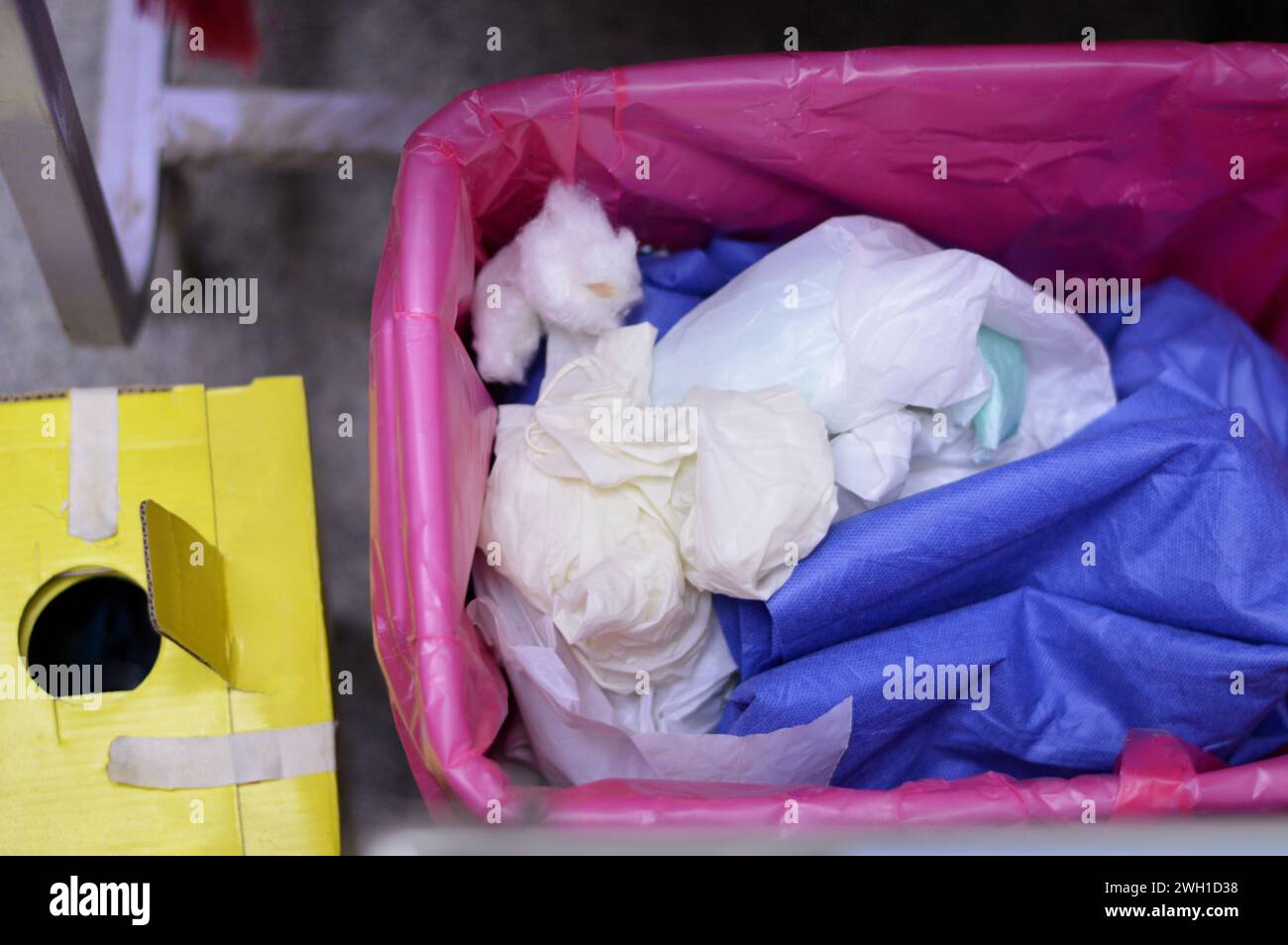 A safety box for medical waste of sharp needles and Biohazardous ...
