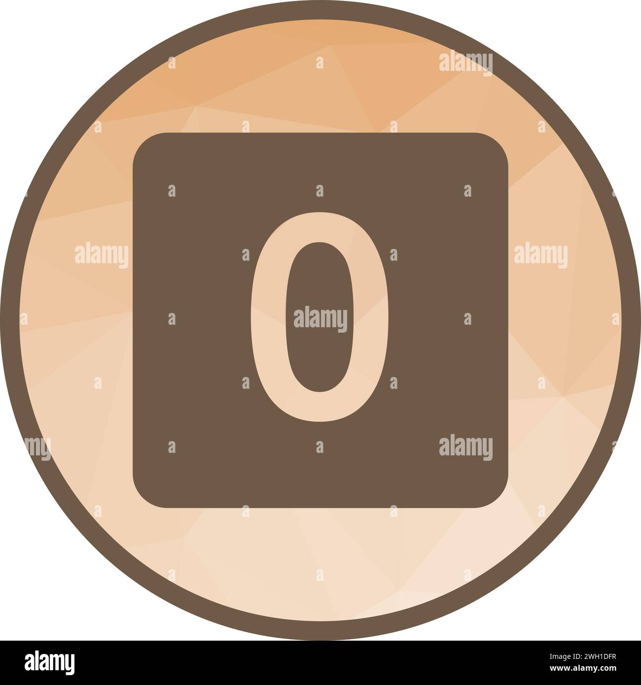 Keycap Digit Zero icon vector image Stock Vector Image & Art - Alamy