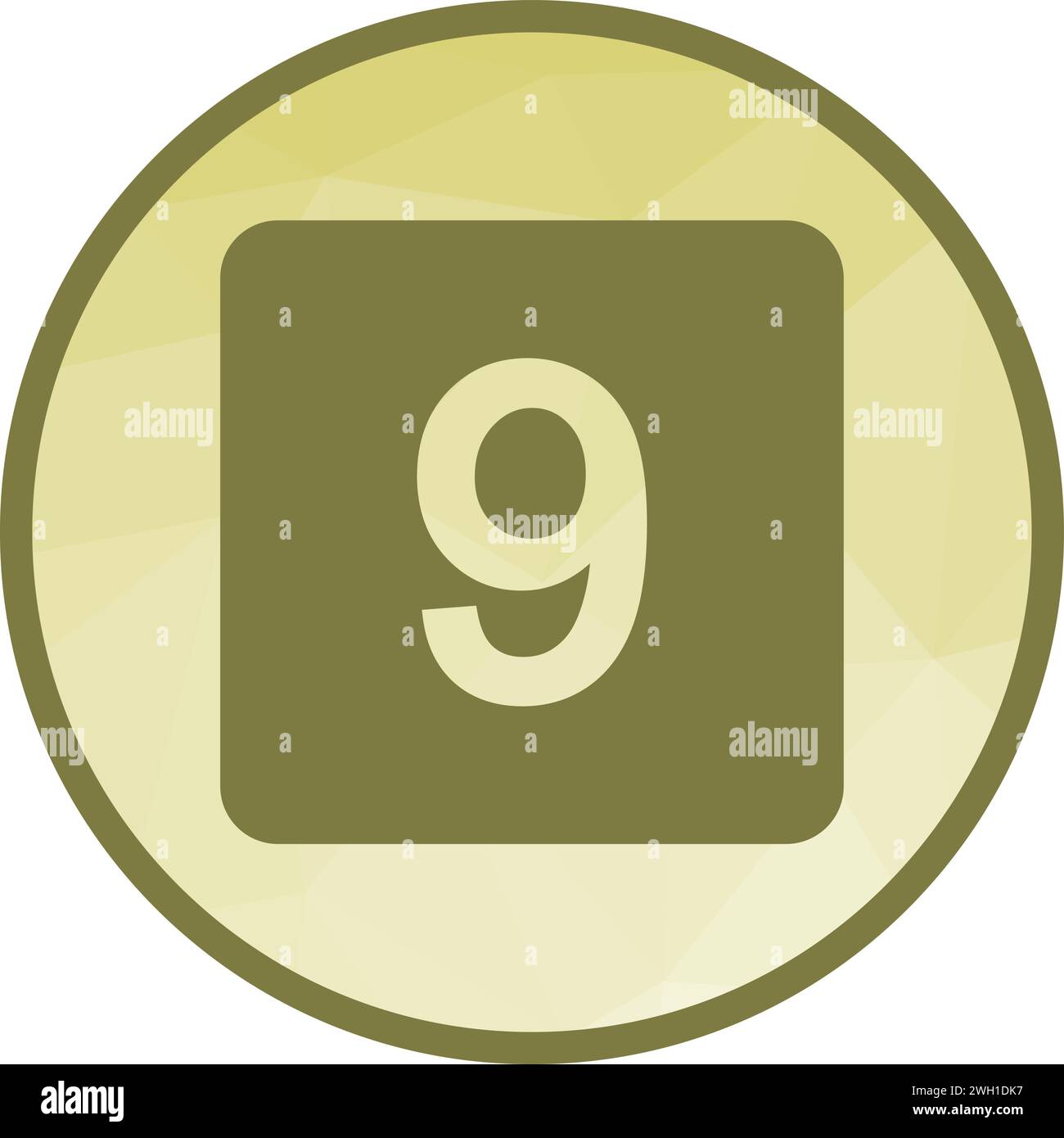 Keycap Digit Nine icon vector image Stock Vector Image & Art - Alamy