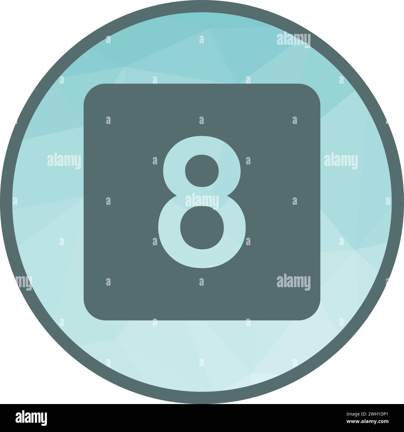 Keycap Digit Eight icon vector image Stock Vector Image & Art - Alamy