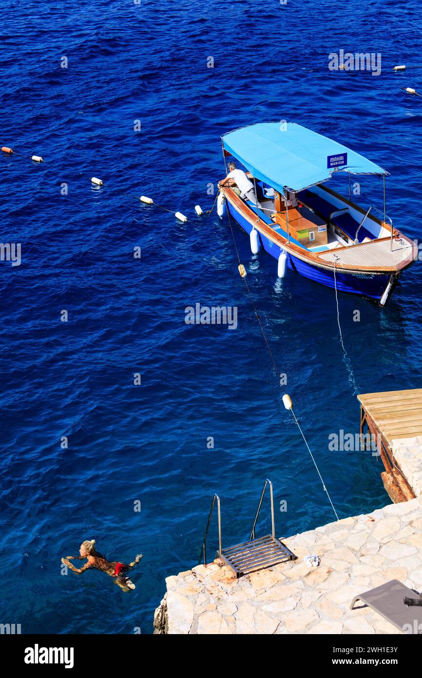 Kalkan turkey swimming hi-res stock photography and images - Alamy