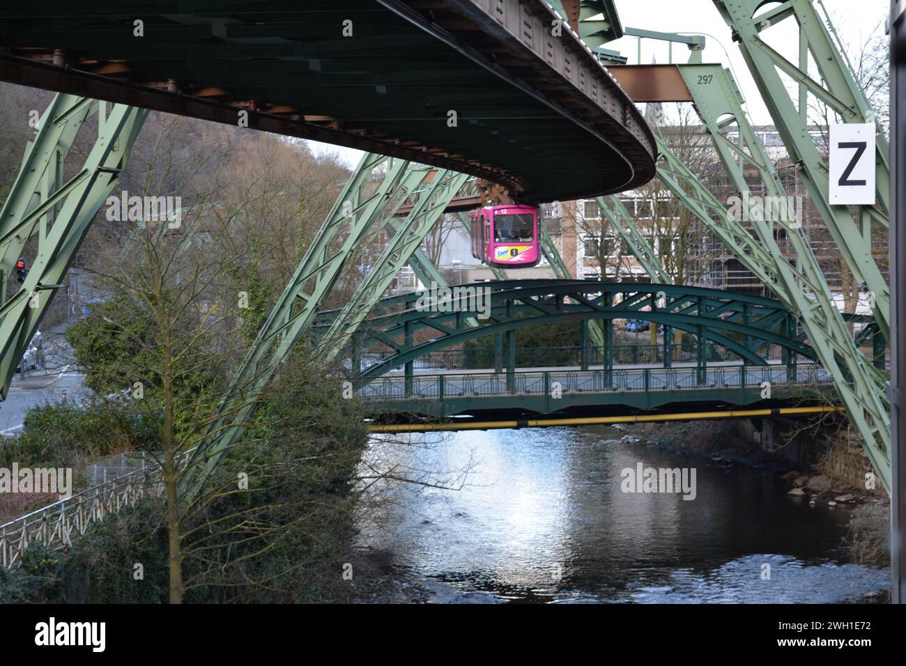 Wuppertal Hanging Monorail Stock Photo - Alamy