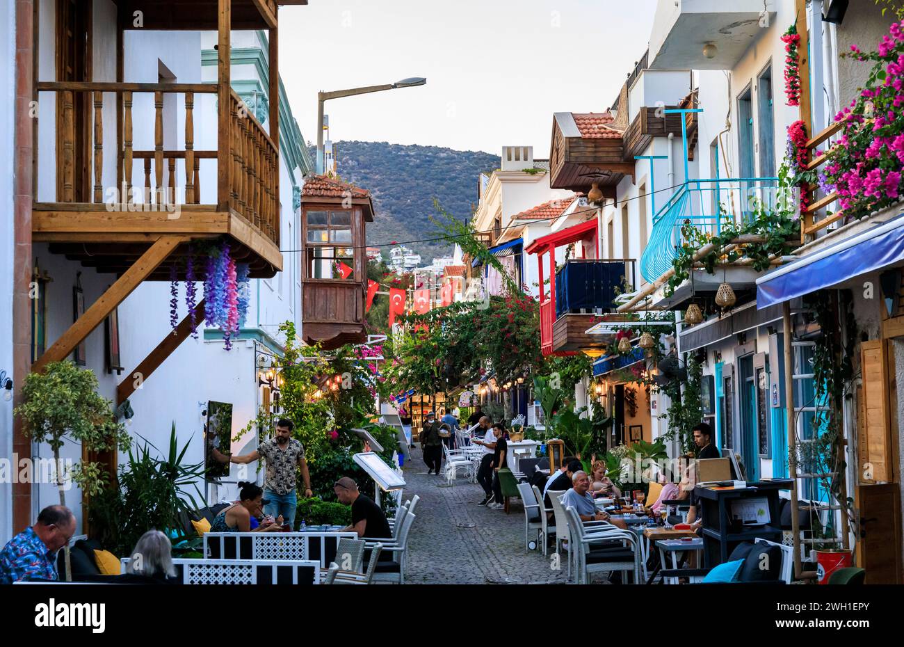 Kalkan and restaurant hi-res stock photography and images - Alamy