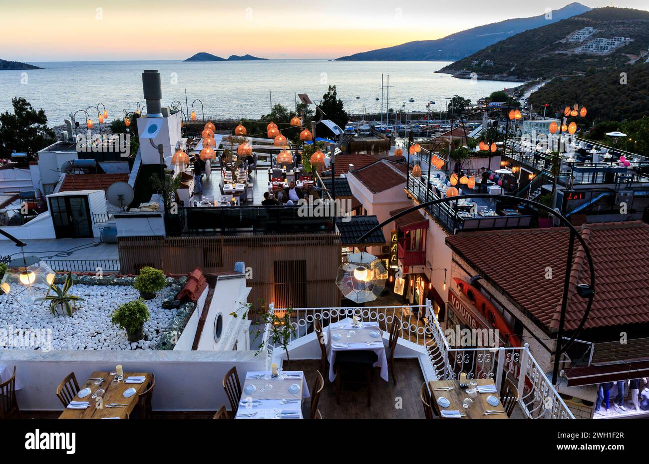 Kalkan and restaurant hi-res stock photography and images - Alamy