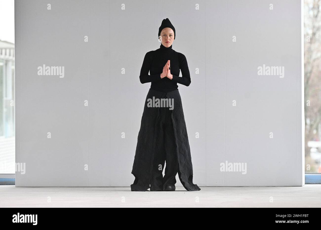 Berlin, Germany. 06th Feb, 2024. Ukrainian designer Irina Dzhus stands ...