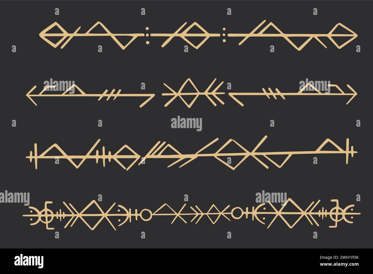 Medieval gothic border traditional Stock Vector Images - Alamy