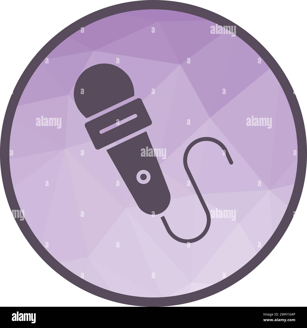 Microphone wire isolated on Stock Vector Images - Alamy