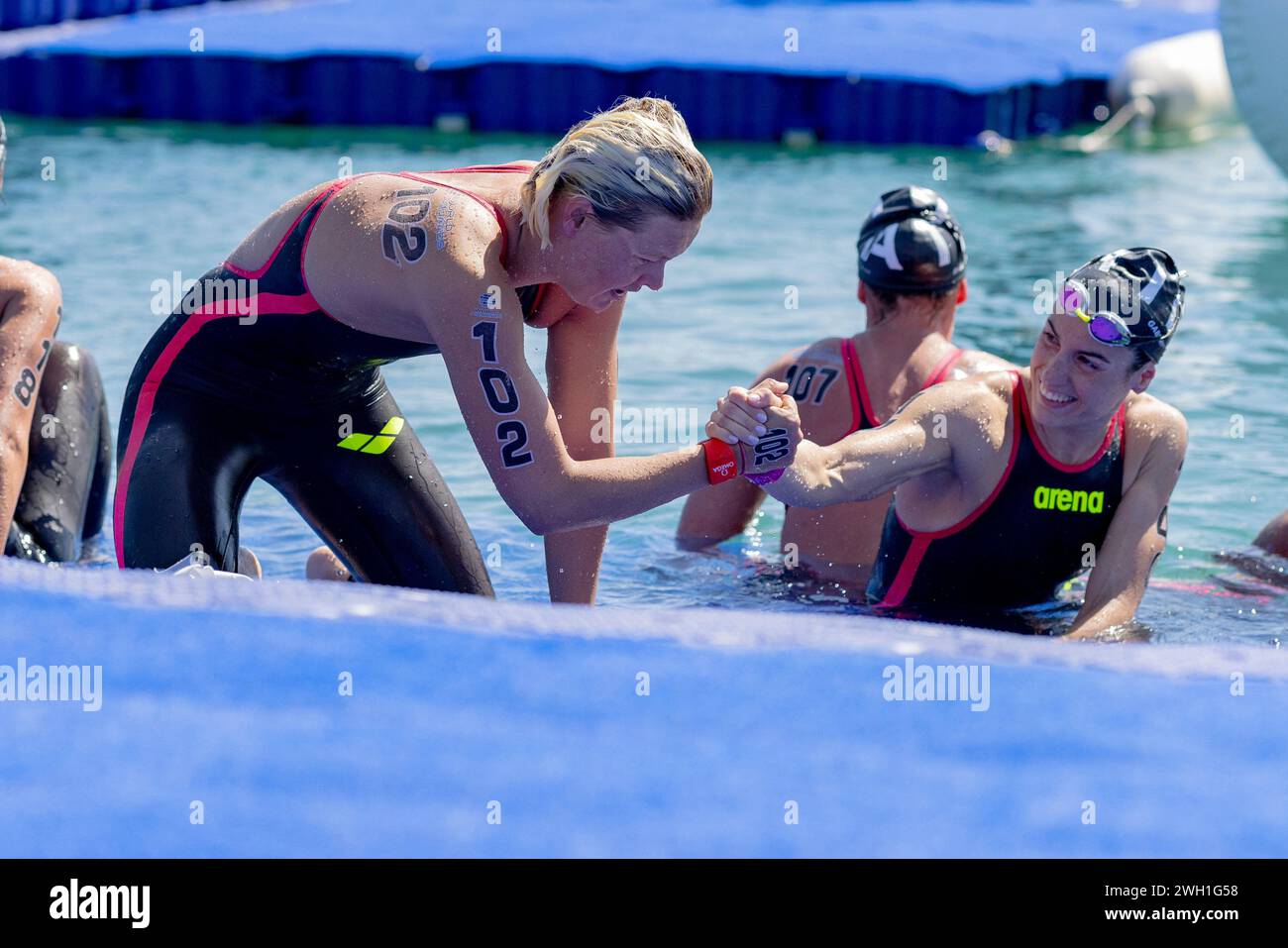 DOHA, QATAR - FEBRUARY 7: Sharon van Rouwendaal of the Netherlands ...