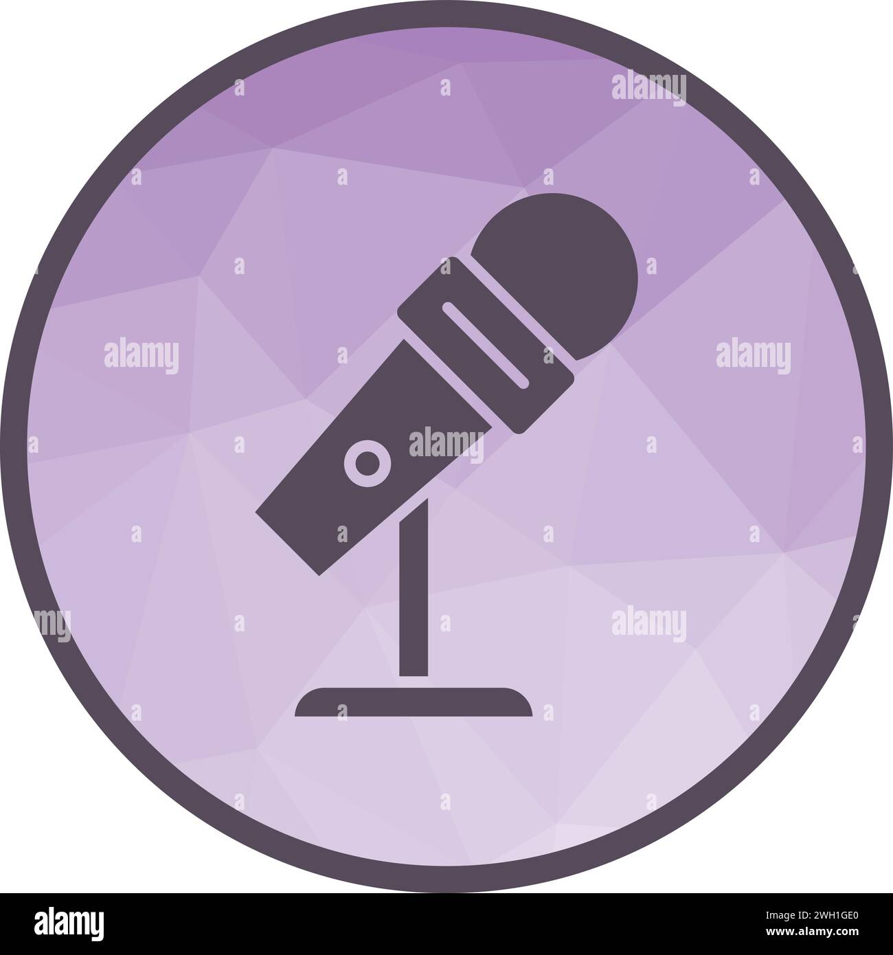 Mic Stand icon vector image Stock Vector Image & Art - Alamy