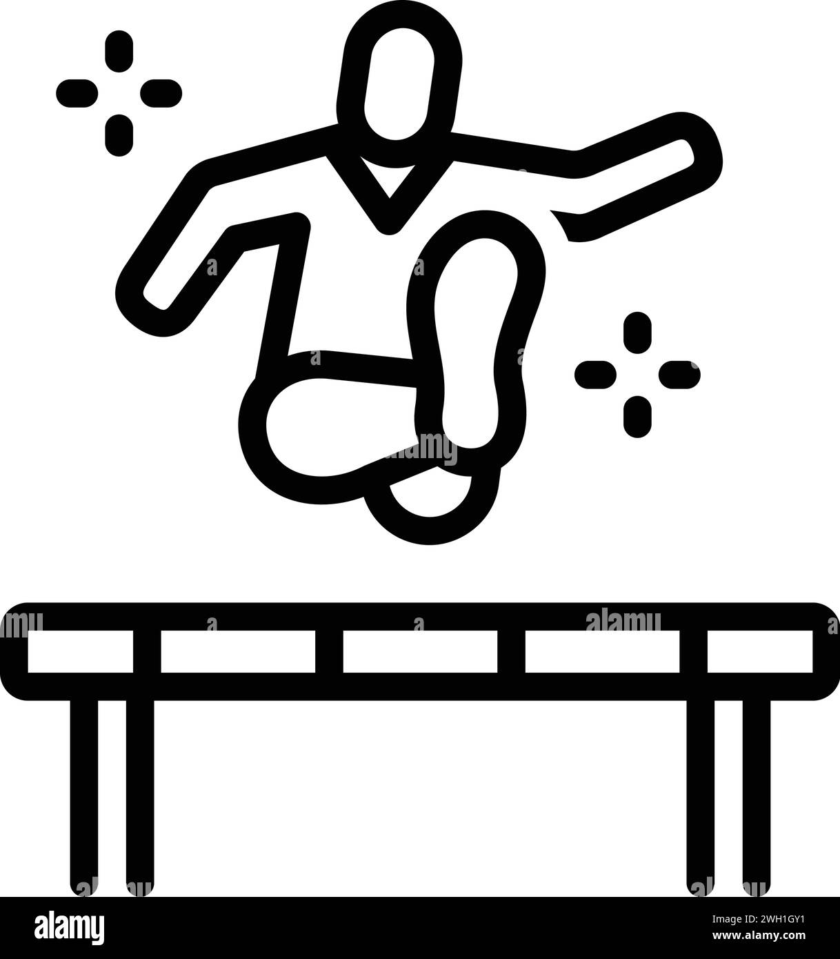 Athletics hurdle Stock Vector Images - Alamy