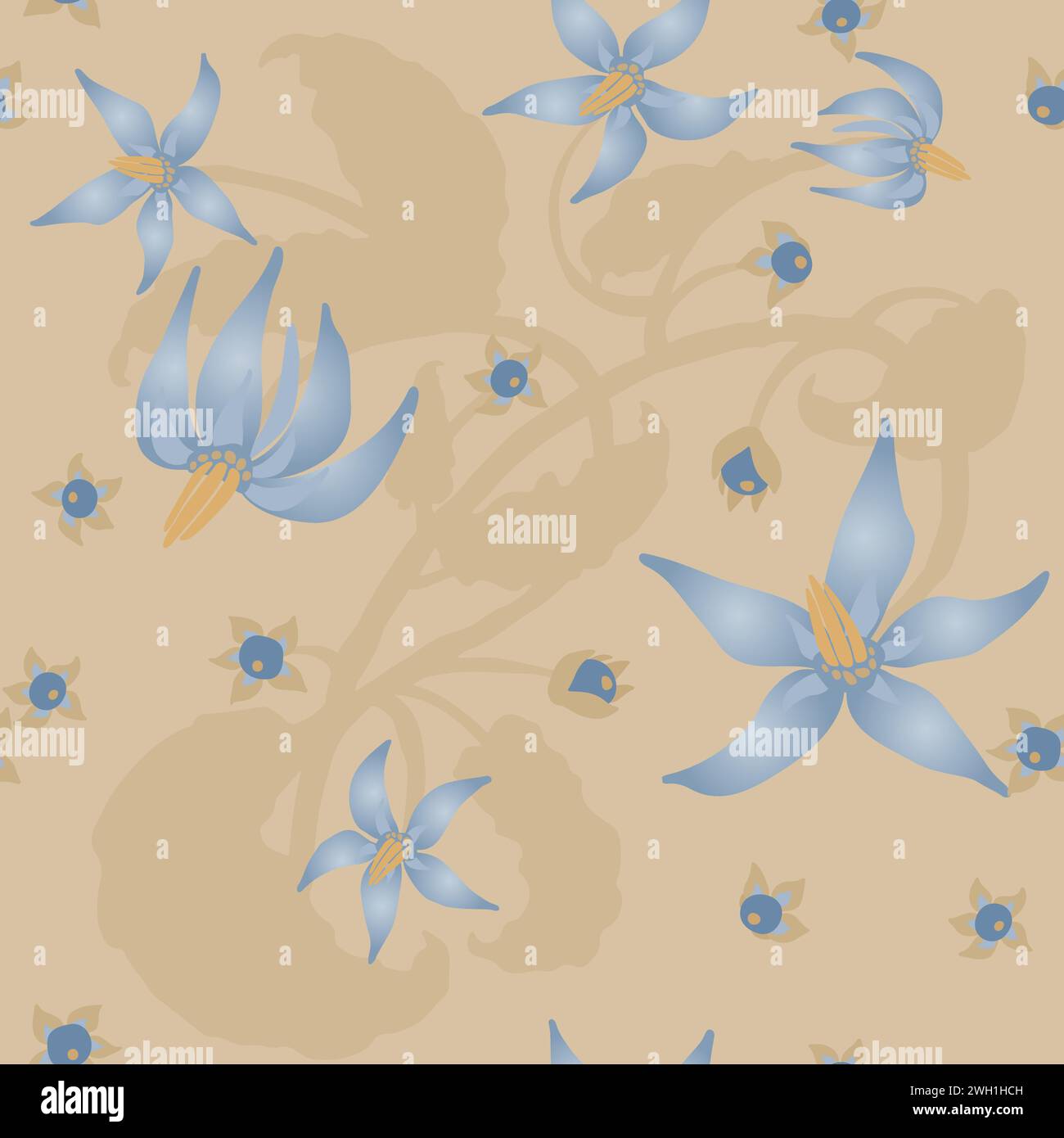 Deadly nightshade illustration hi-res stock photography and images - Alamy