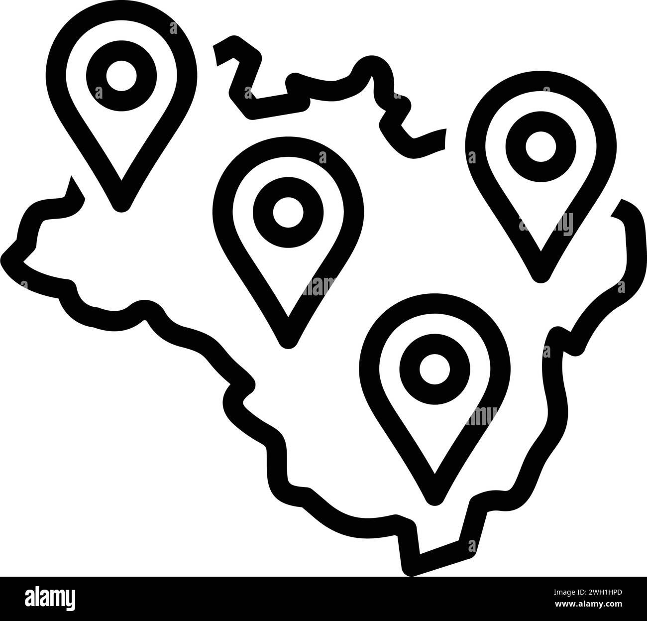 Regional route Stock Vector Images - Alamy