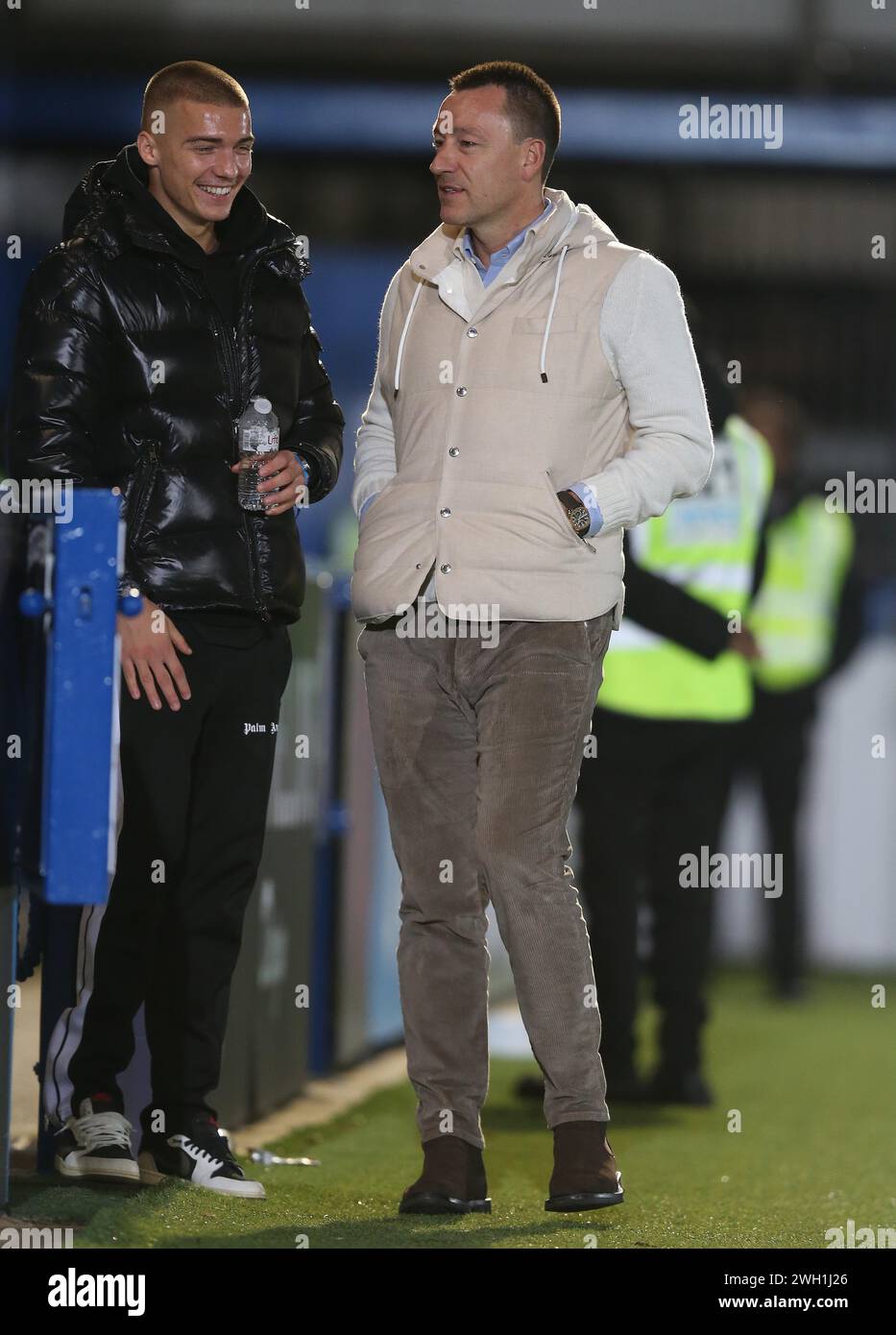 John Terry Former Chelsea player watches on along with Alfie Gilchrist ...