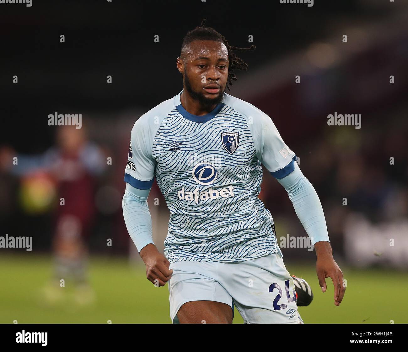 Antoine Semenyo of Bournemouth. - West Ham United v AFC Bournemouth ...