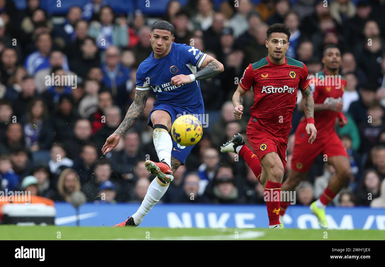 Enzo Fernandez of Chelsea. - Chelsea v Wolverhampton Wanderers, Premier ...
