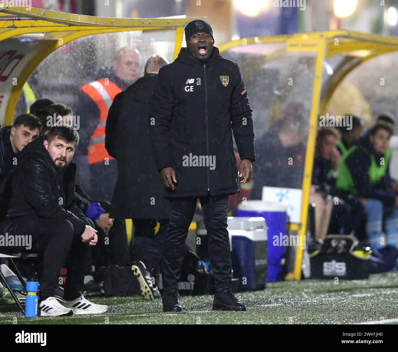 George Elokobi manager of Maidstone United. - Maidstone United v ...