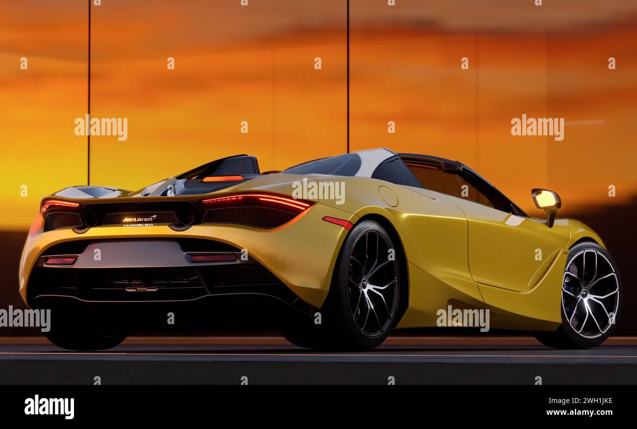 McLaren 720S Spider - Lighter, Stronger, Faster Stock Photo - Alamy