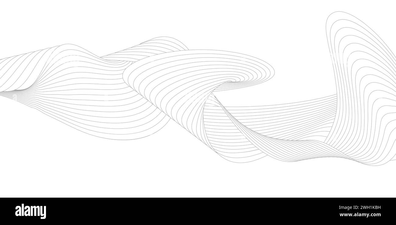 A pattern of smooth wavy lines. A template for creating a creative ...