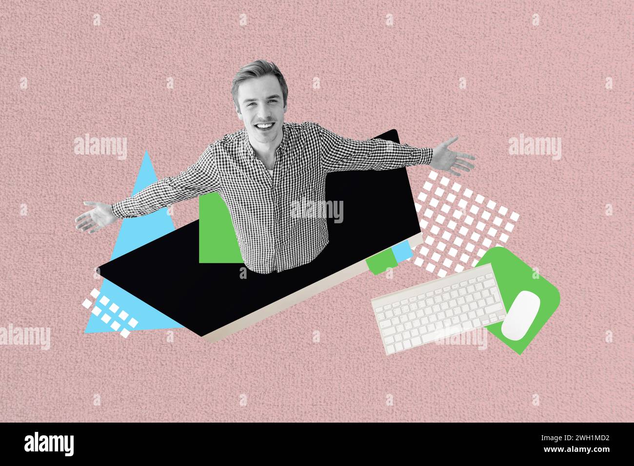 Collage technology devices hi-res stock photography and images - Alamy