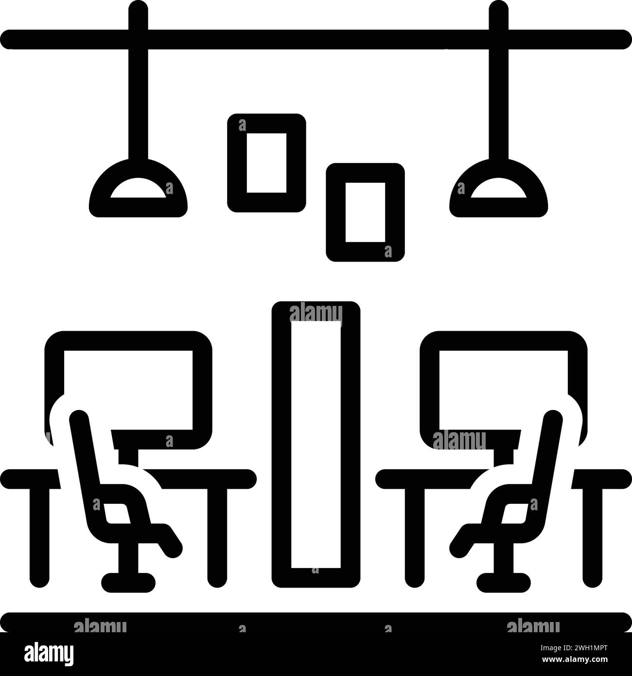 Icon for office,place work Stock Vector Image & Art - Alamy