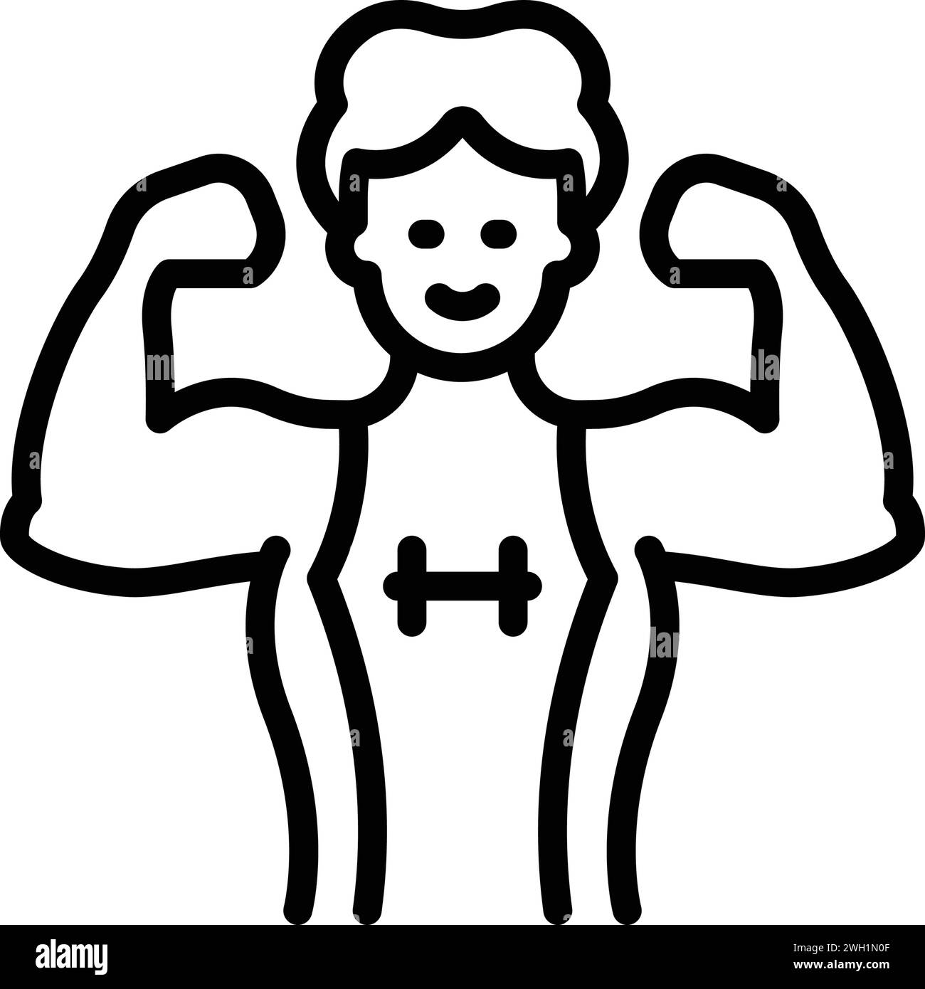 Muscular shape Stock Vector Images - Alamy