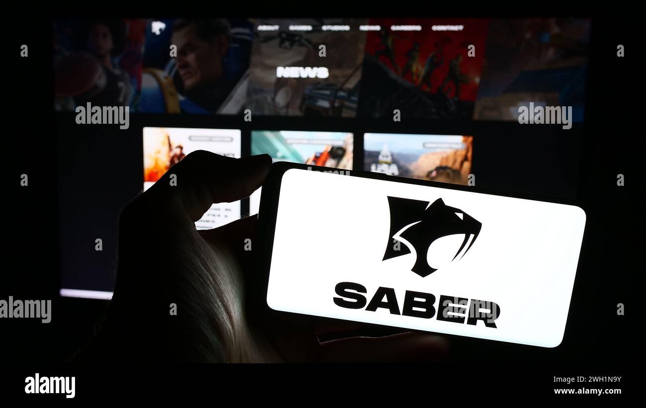 Saber logo hi-res stock photography and images - Alamy