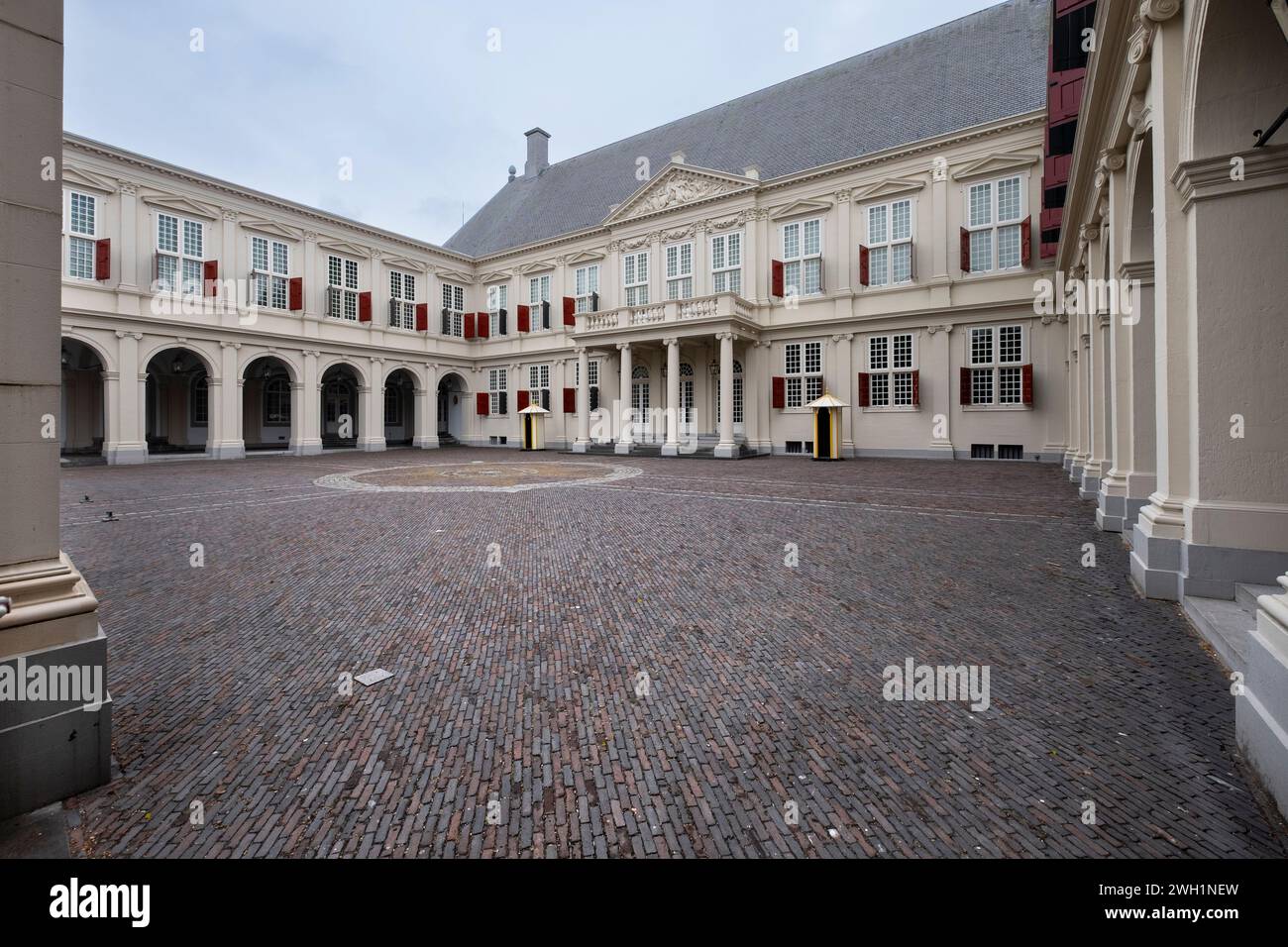 Noordeinde Royal Palace in the Hague is one of the three official ...