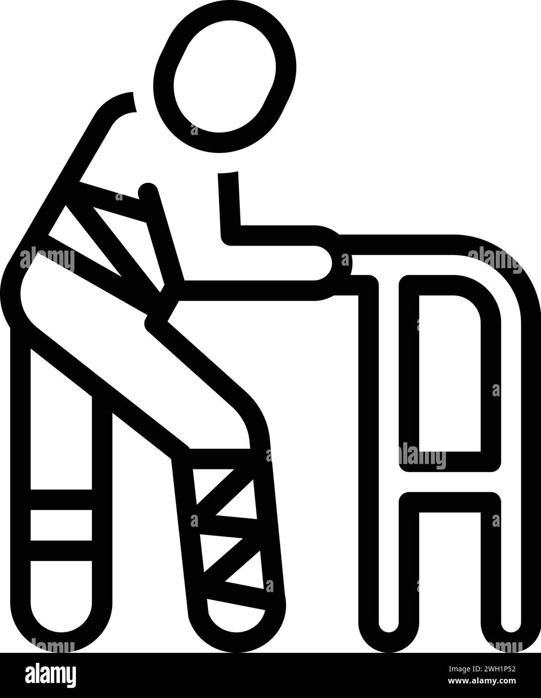 Icon injured hurt Cut Out Stock Images & Pictures - Alamy