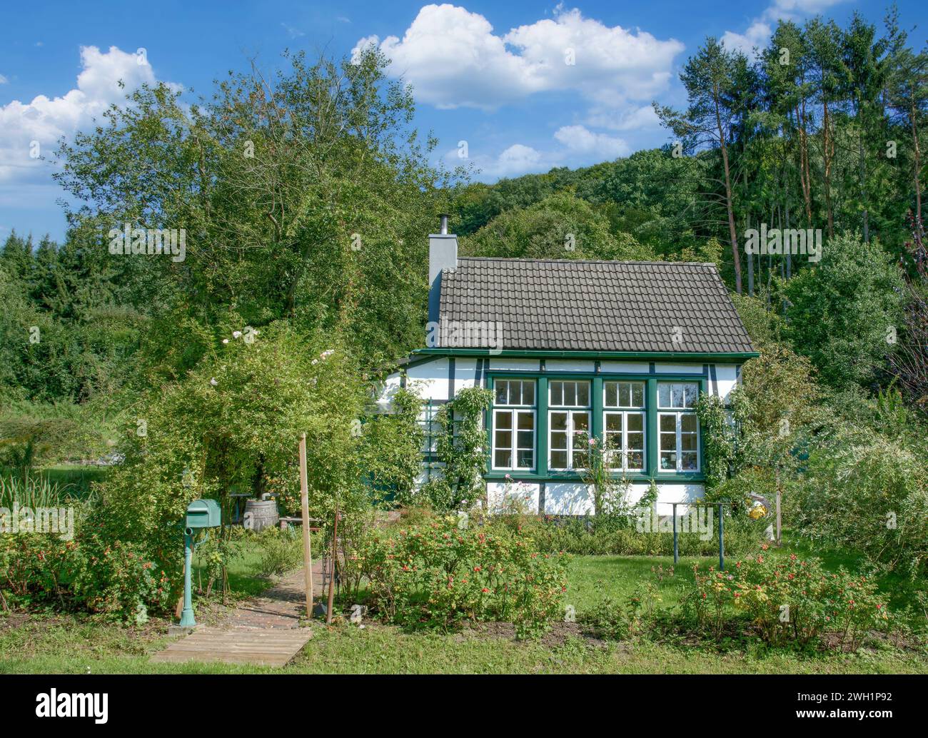 traditional half-timbered House in Solingen,Bergisches Land,Germany ...