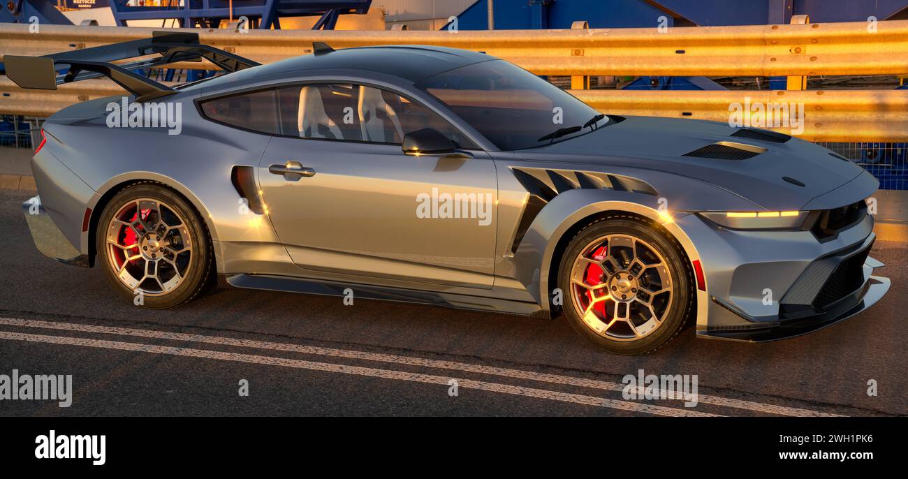 Ford Mustang GTD 2025-Street-legal, track-ready supercar Stock Photo - Alamy