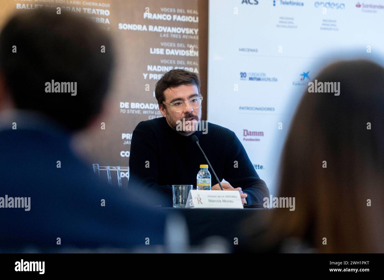 The director of La Veronal, Marcos Morau, during the presentation of ...