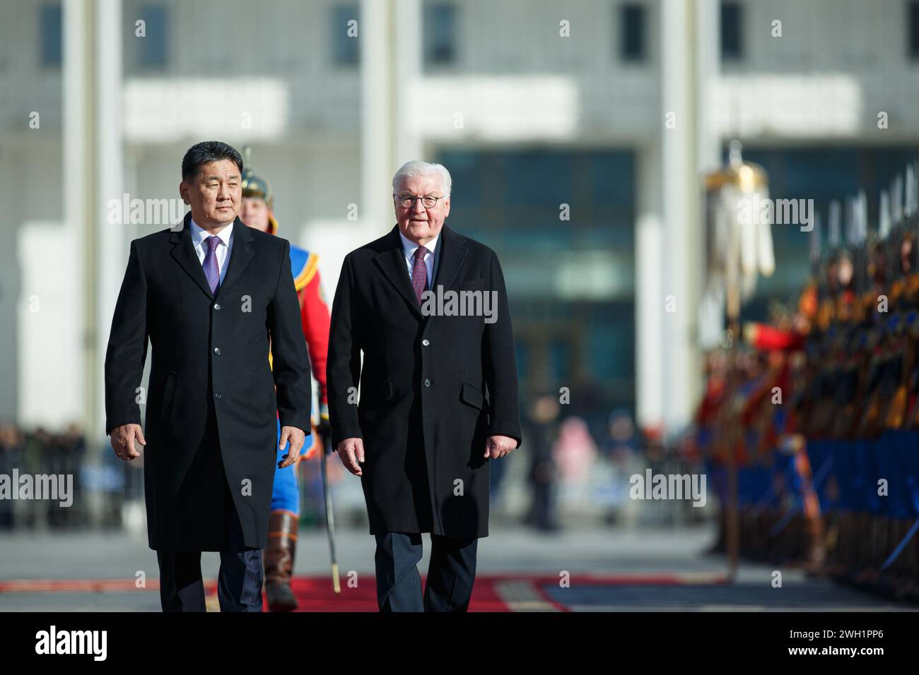 German president steinmeier begins state visit to mongolia hi-res stock ...