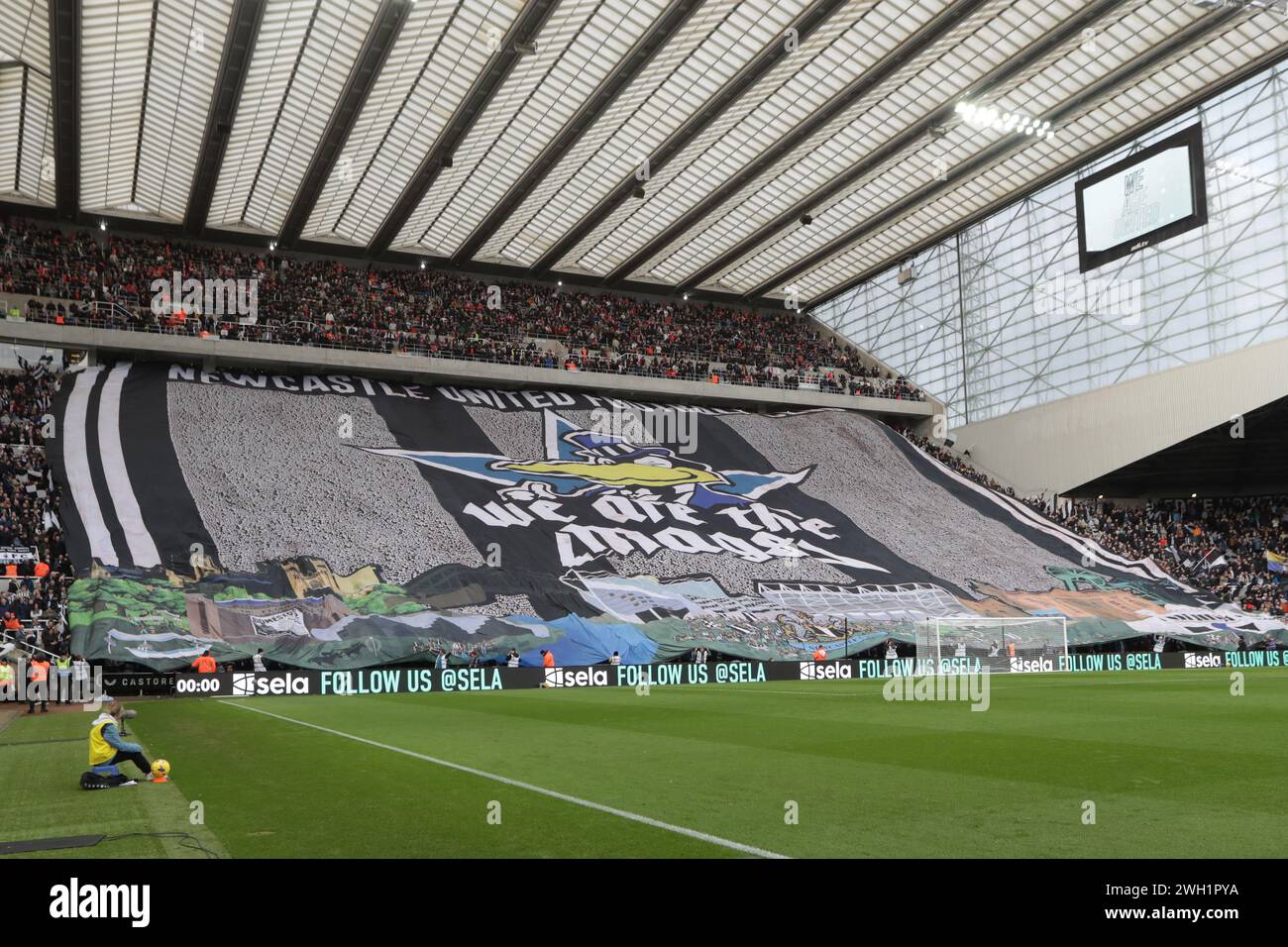 wor flags display - Newcastle United v Luton Town, Premier League, St ...