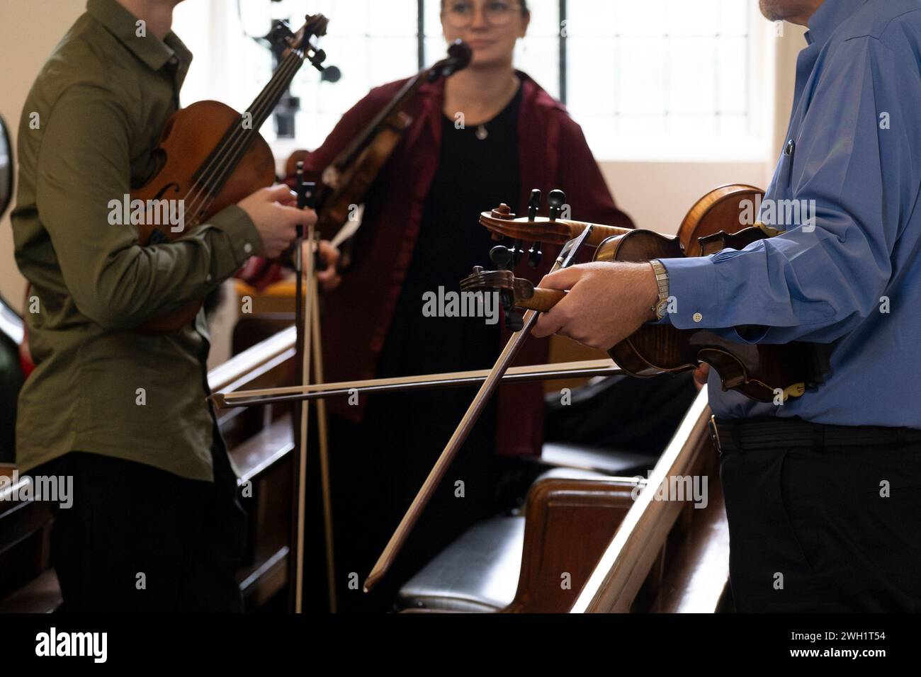 Group of violins hi-res stock photography and images - Alamy